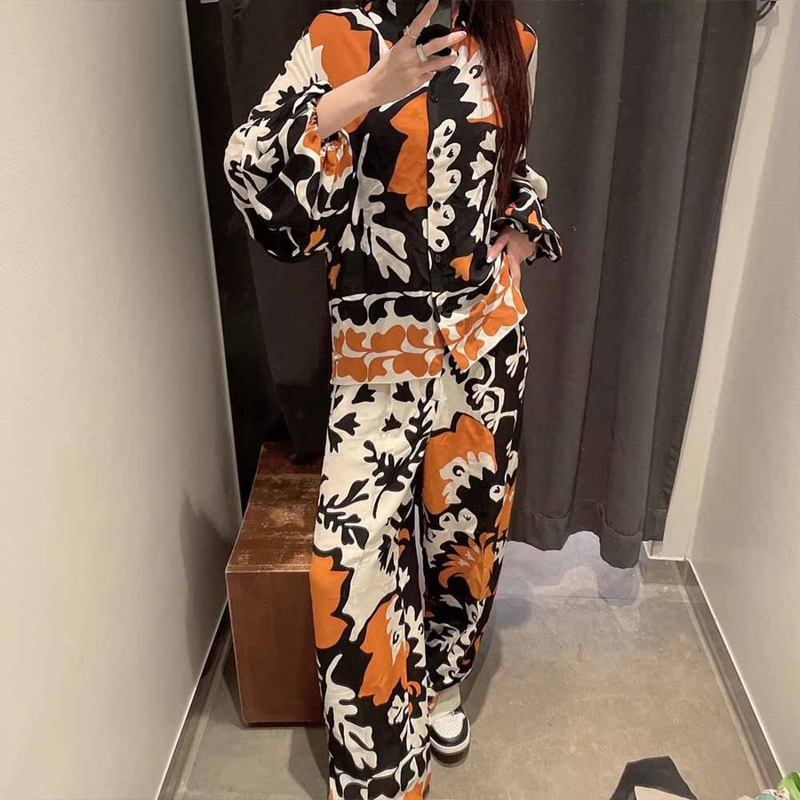 Athena Printed Coord Set – TrenBee